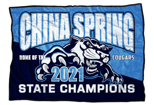 China Spring Cougars 2021 State Champions - GroupRateIt Blankets