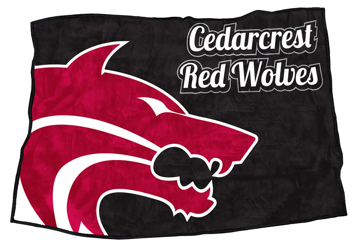 Cedarcrest Red Wolves 48" x 70" - GroupRateIt Blankets